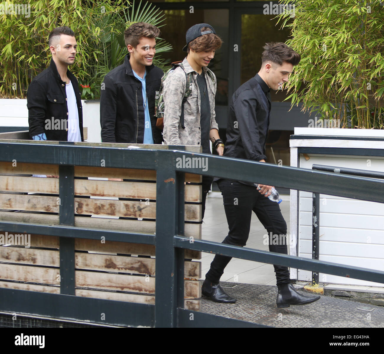 Union J outside ITV Studios today Featuring: Josh Cuthbert,JJ Hamblett ...