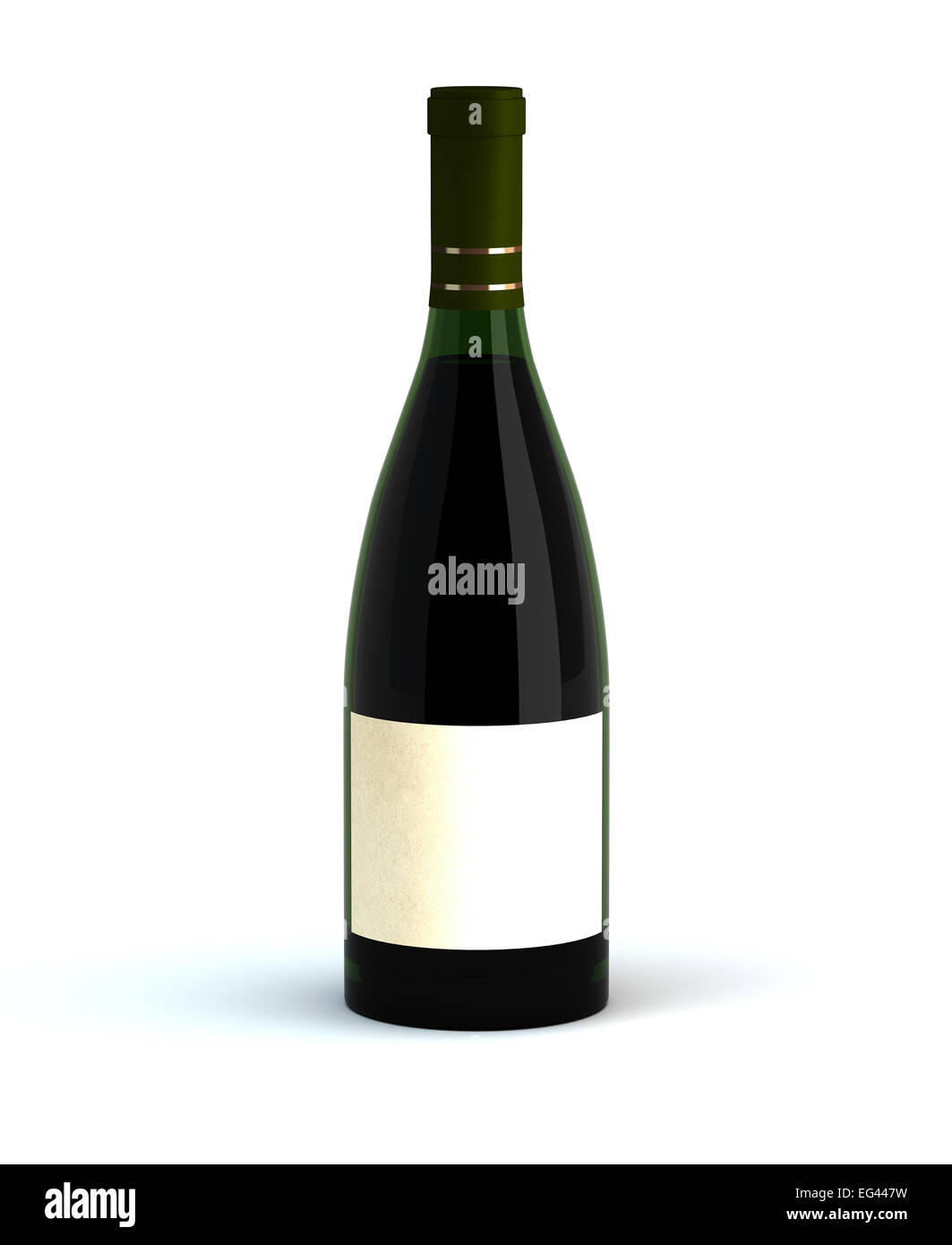 Single Wine Bottle Stock Photo - Alamy