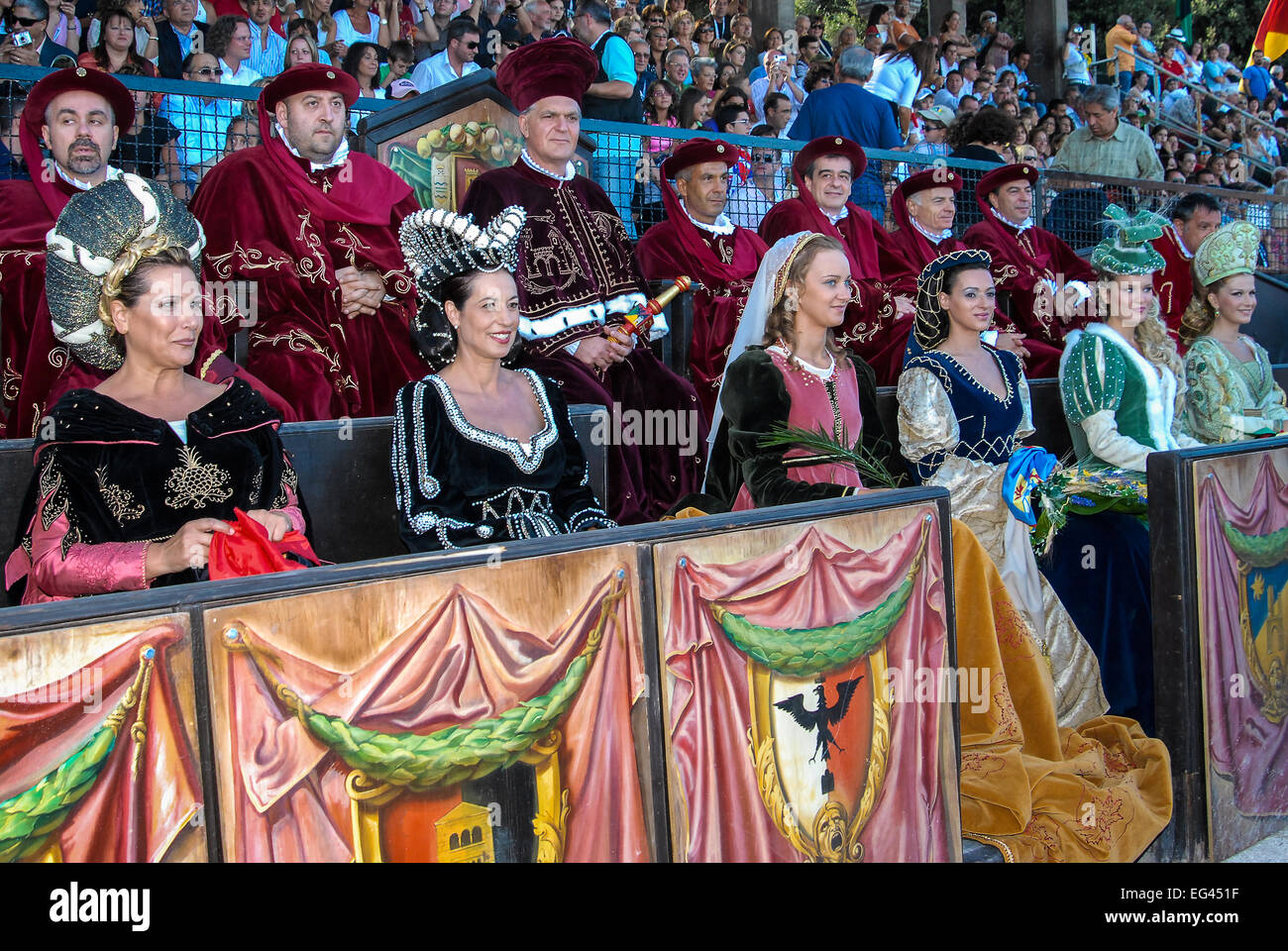 Marche , Ascoli Piceno , Historical Reenactment of Giostra della ...