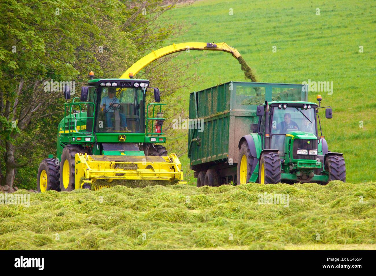 John Deere 7450 Self-Propelled Forage Harvesters and Bailey mechanical ...