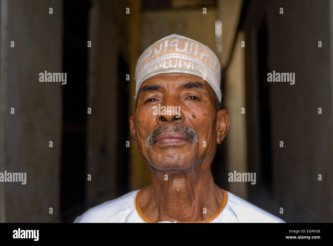 Proud Comorian man, portrait, Moroni, Grande Comore, Comoros, Indian ...