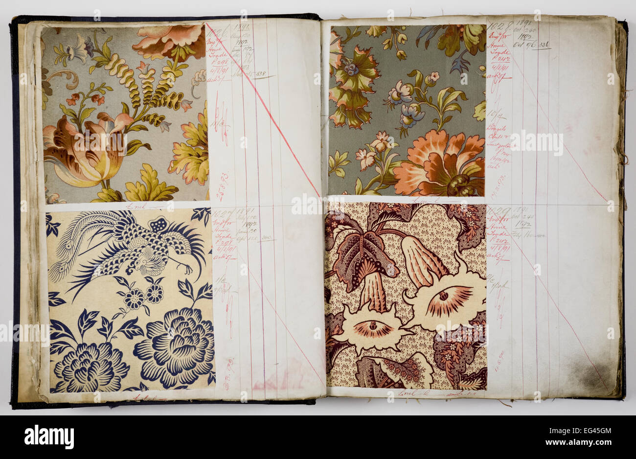 Pages from a sample book Stock Photo - Alamy