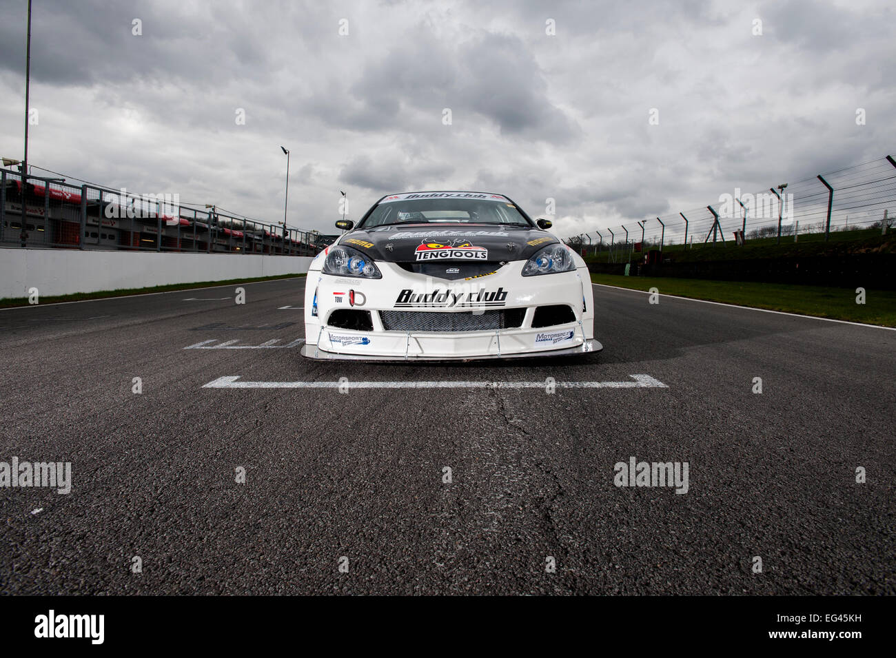 Honda Integra DC5 racing car on track at Brands Hatch circuit Stock ...