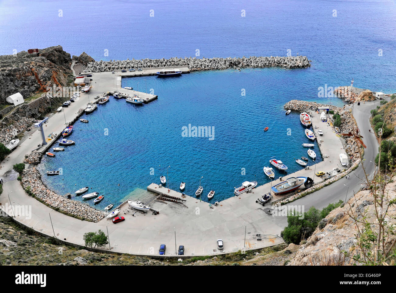 Port facility hora sfakia crete hi-res stock photography and images - Alamy