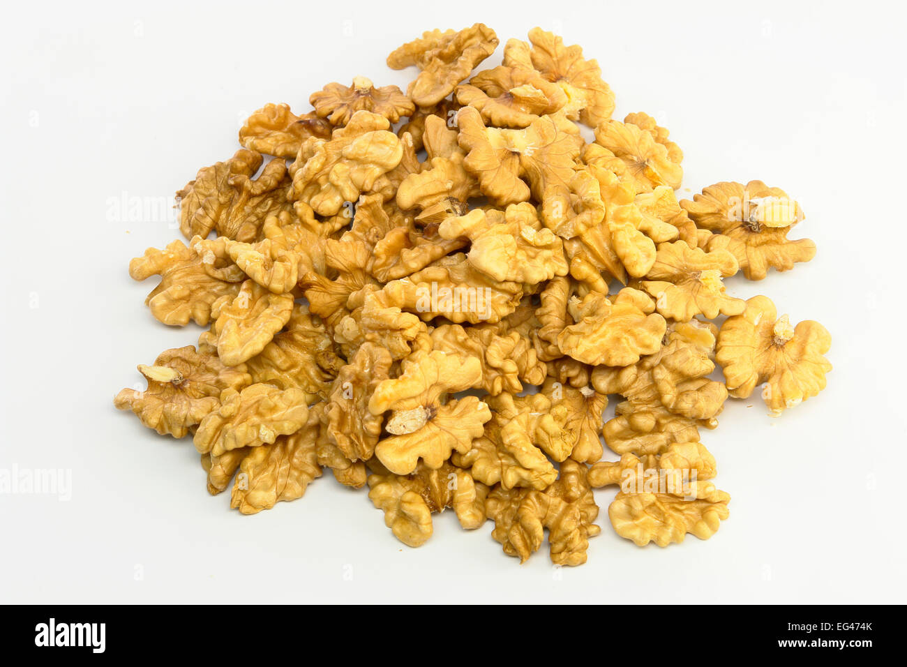 Stack of Walnut Stock Photo - Alamy