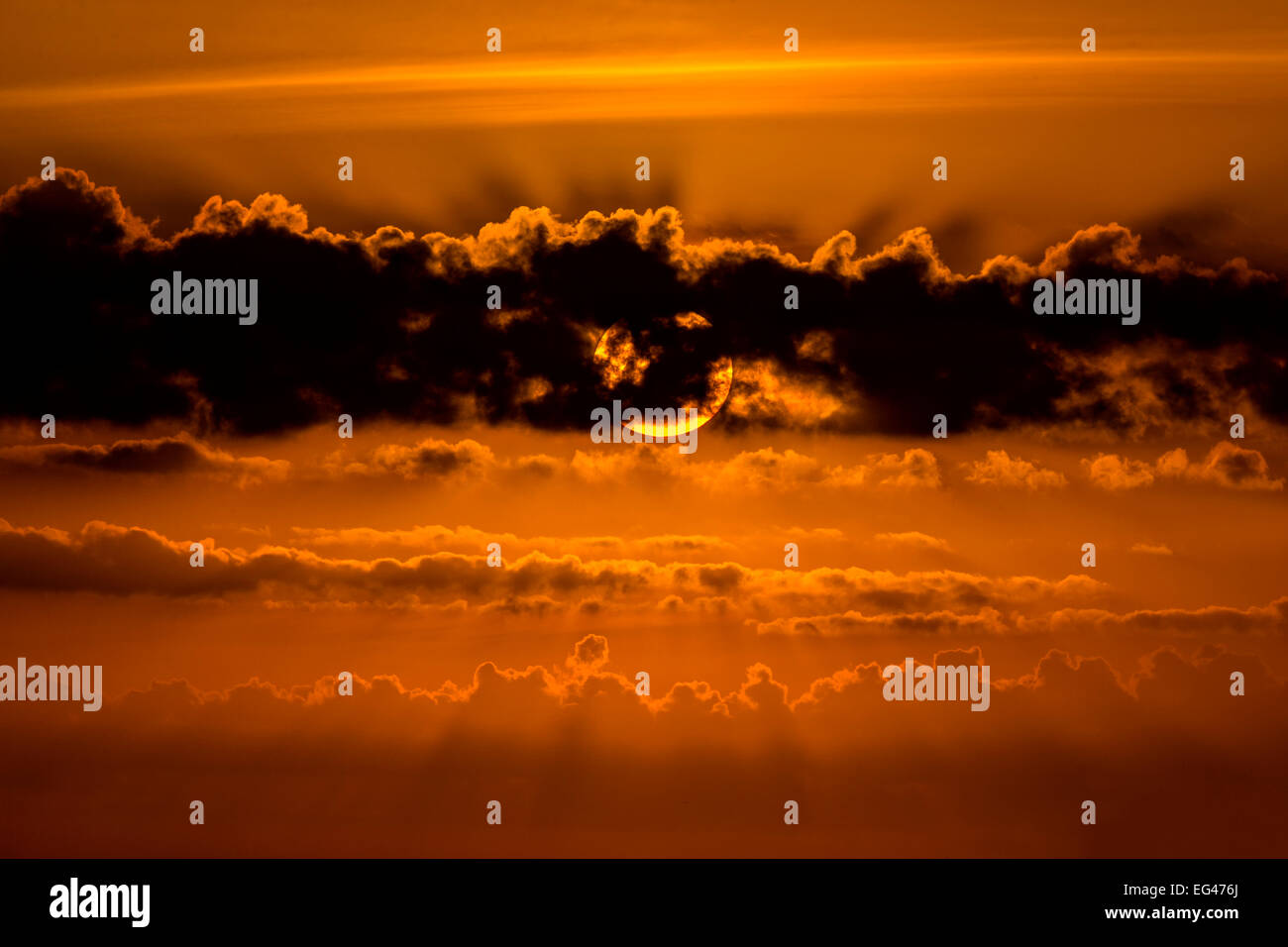 Florida Gulf Sunset Stock Photo - Alamy