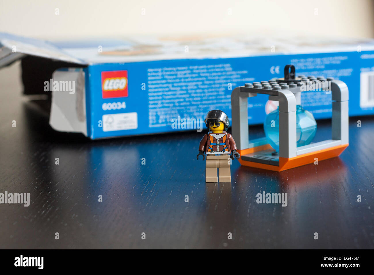 Lego and Lego figures in front of a Lego box Stock Photo - Alamy