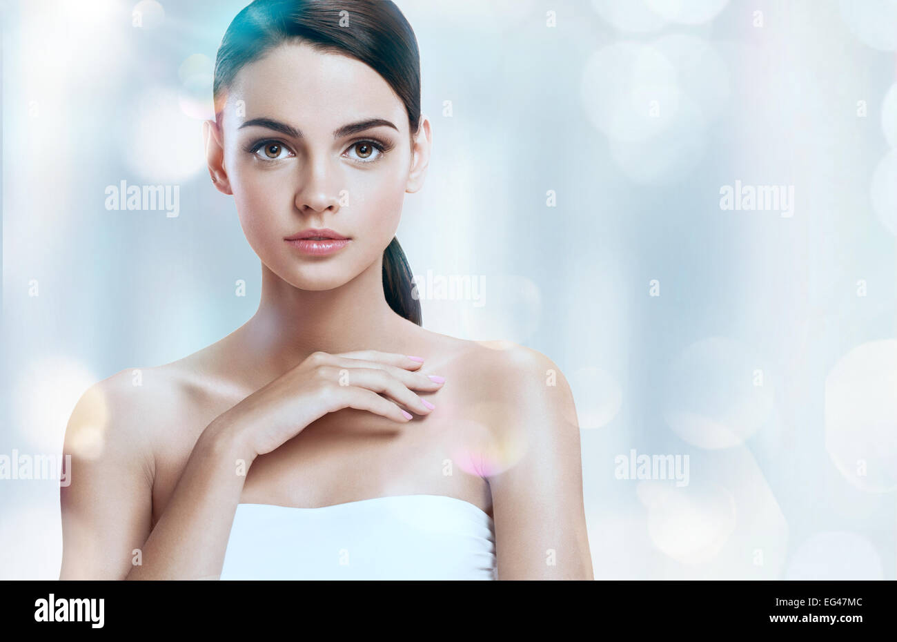 Natural as she is - fresh and beautiful Stock Photo - Alamy