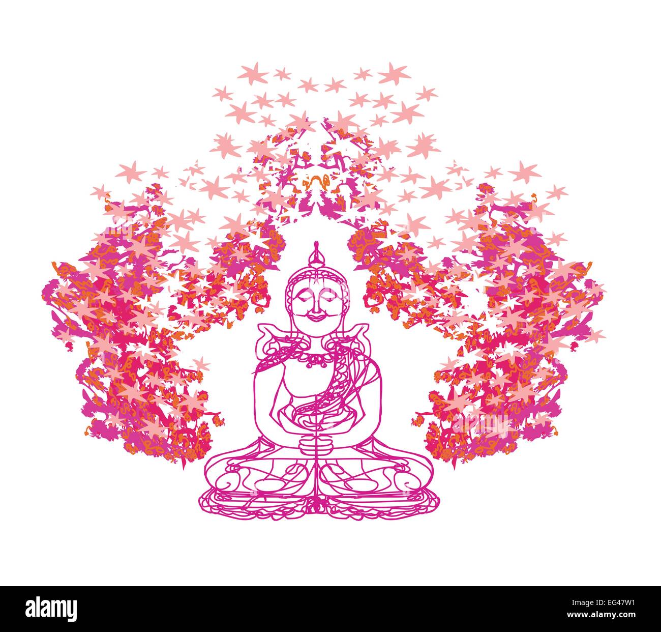 Vector of Chinese Traditional Artistic Buddhism Pattern Stock Vector ...