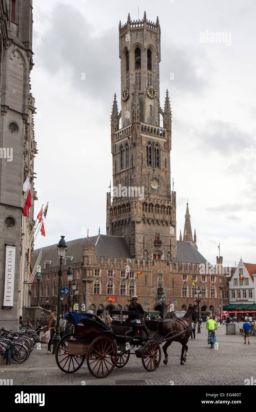 Belgium: The Belfry tower on the market place of Bruges. Photo from 29 ...