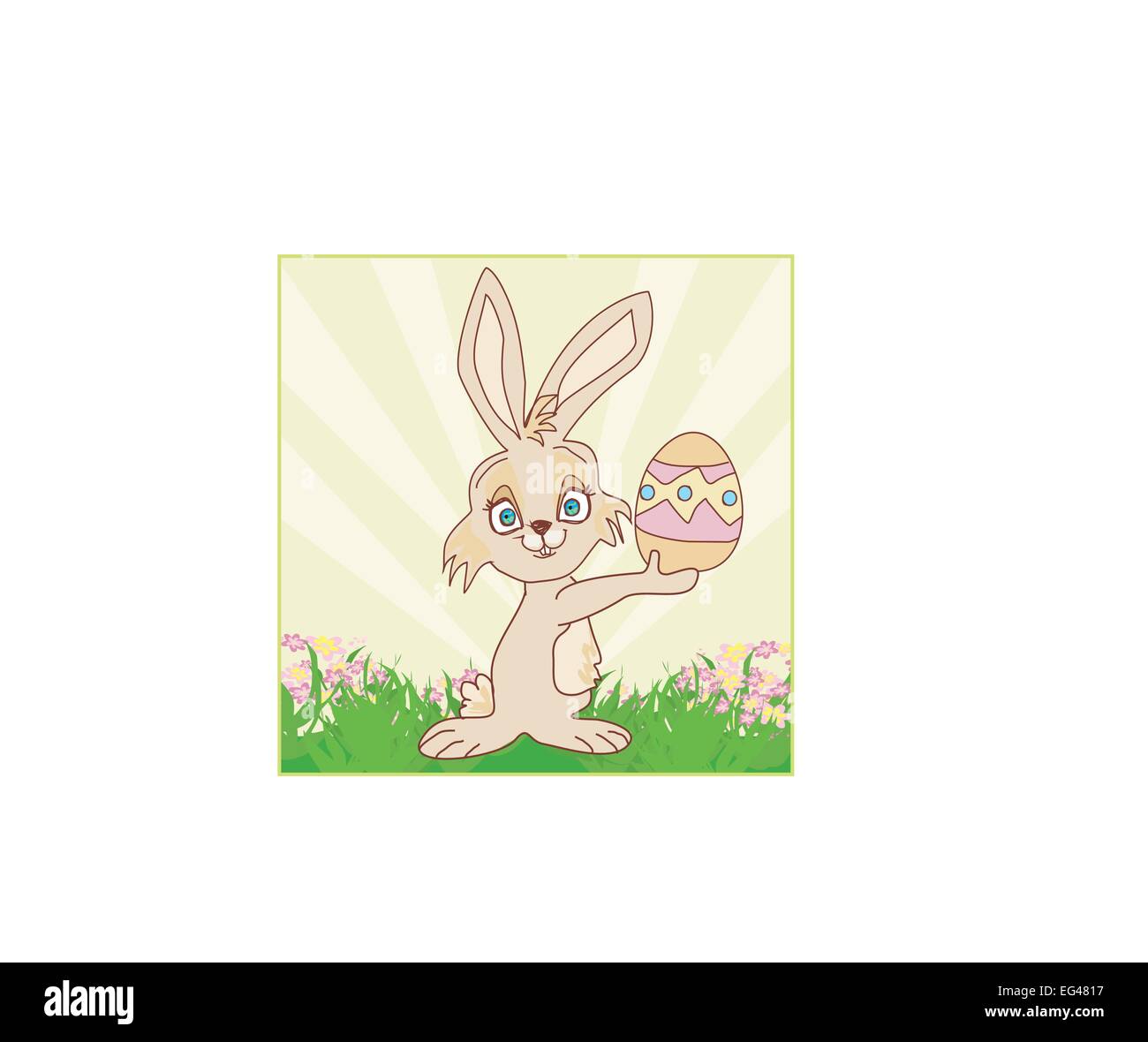 Doodle Easter Bunny Stock Vector Image & Art - Alamy
