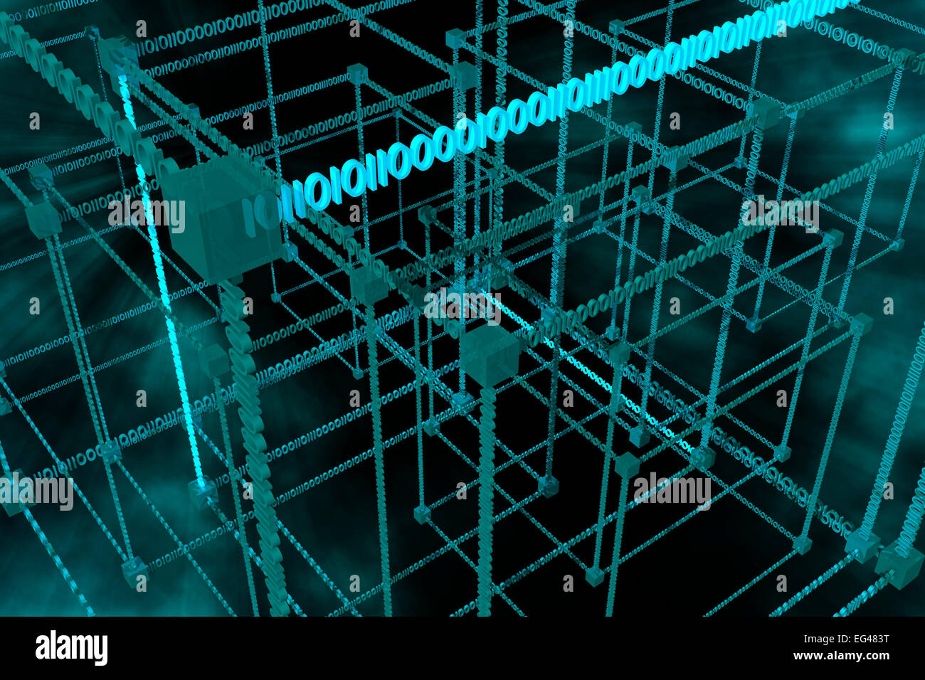 Digital code, illustration Stock Photo - Alamy