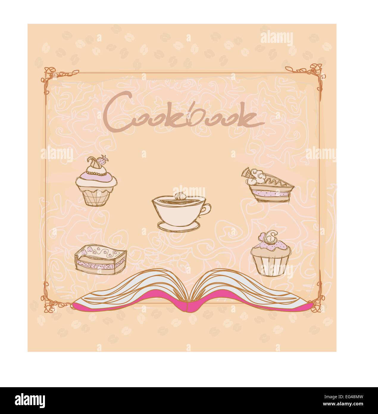 Cookbook - vector illustration Stock Vector Image & Art - Alamy