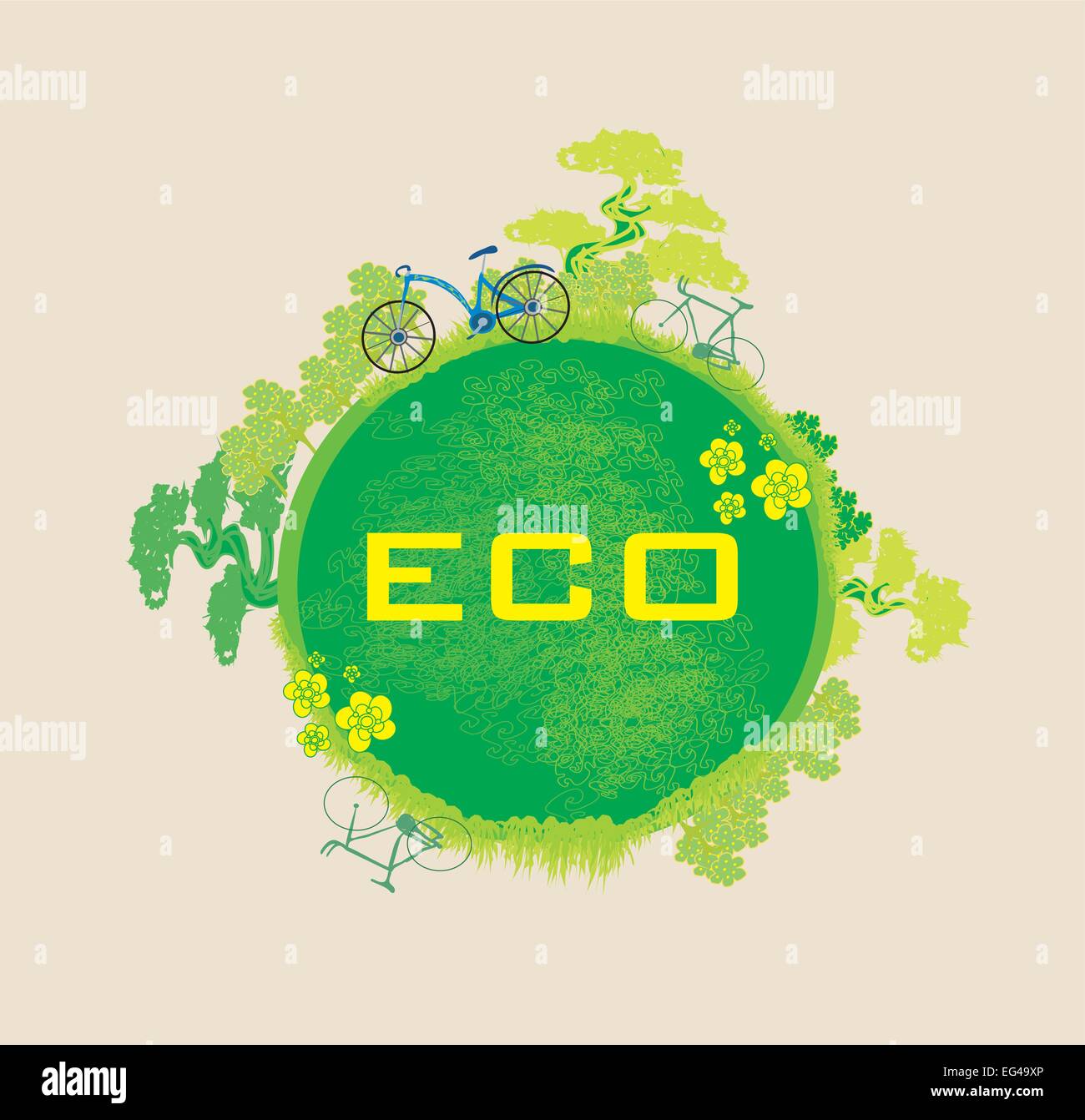 Eco friendly decor color Stock Vector Images - Alamy