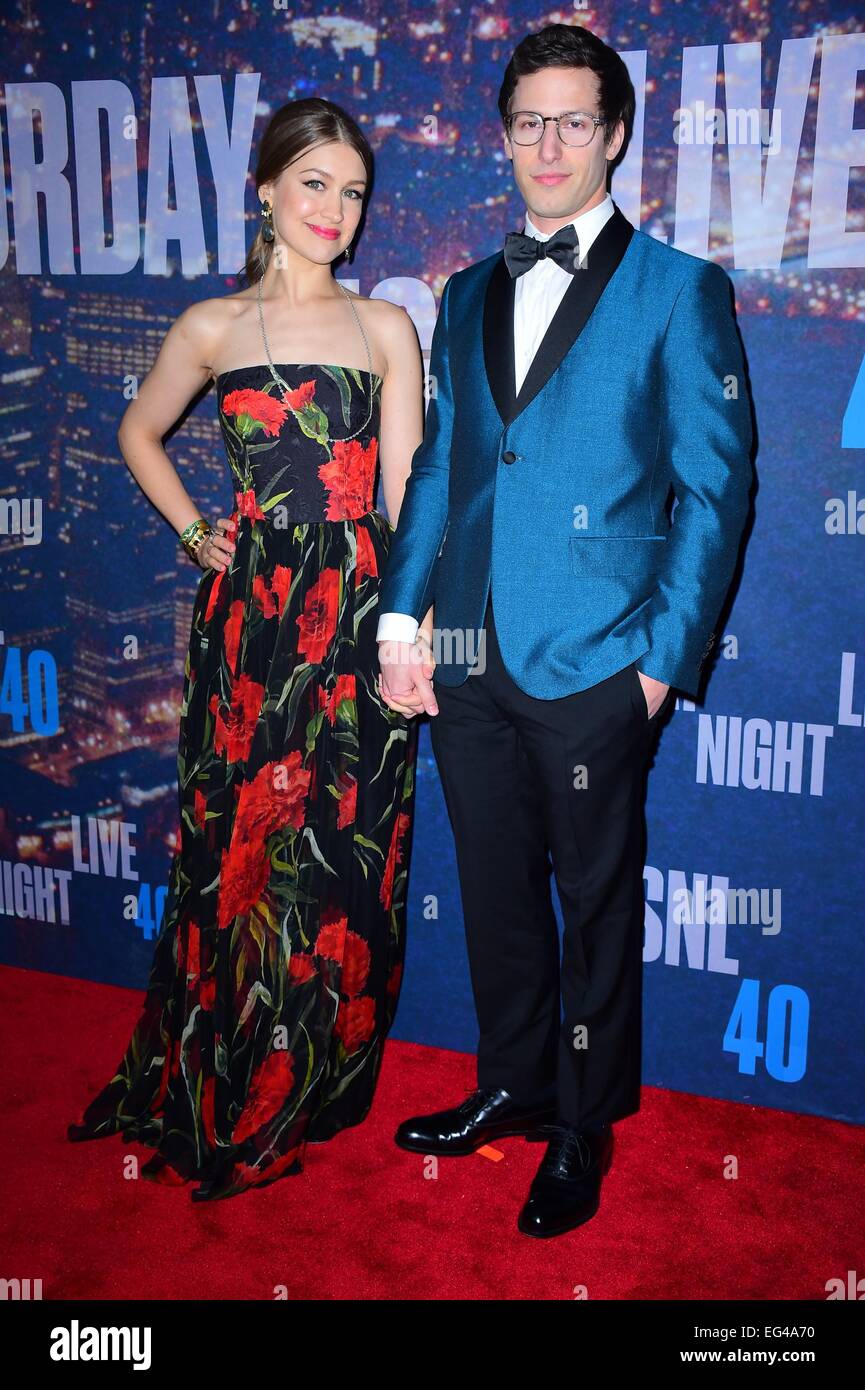 New York, NY, USA. 15th Feb, 2015. Joanna Newsom, Andy Samberg at ...