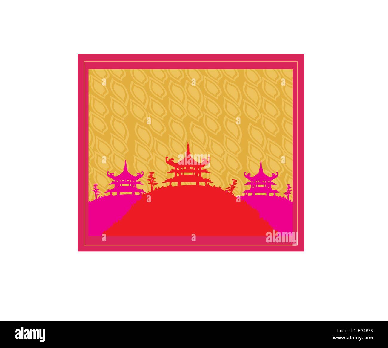 old paper with Asian Landscape Stock Vector Image & Art - Alamy