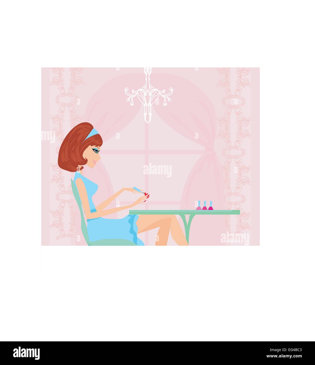 French manicure vector vectors Stock Vector Images - Alamy