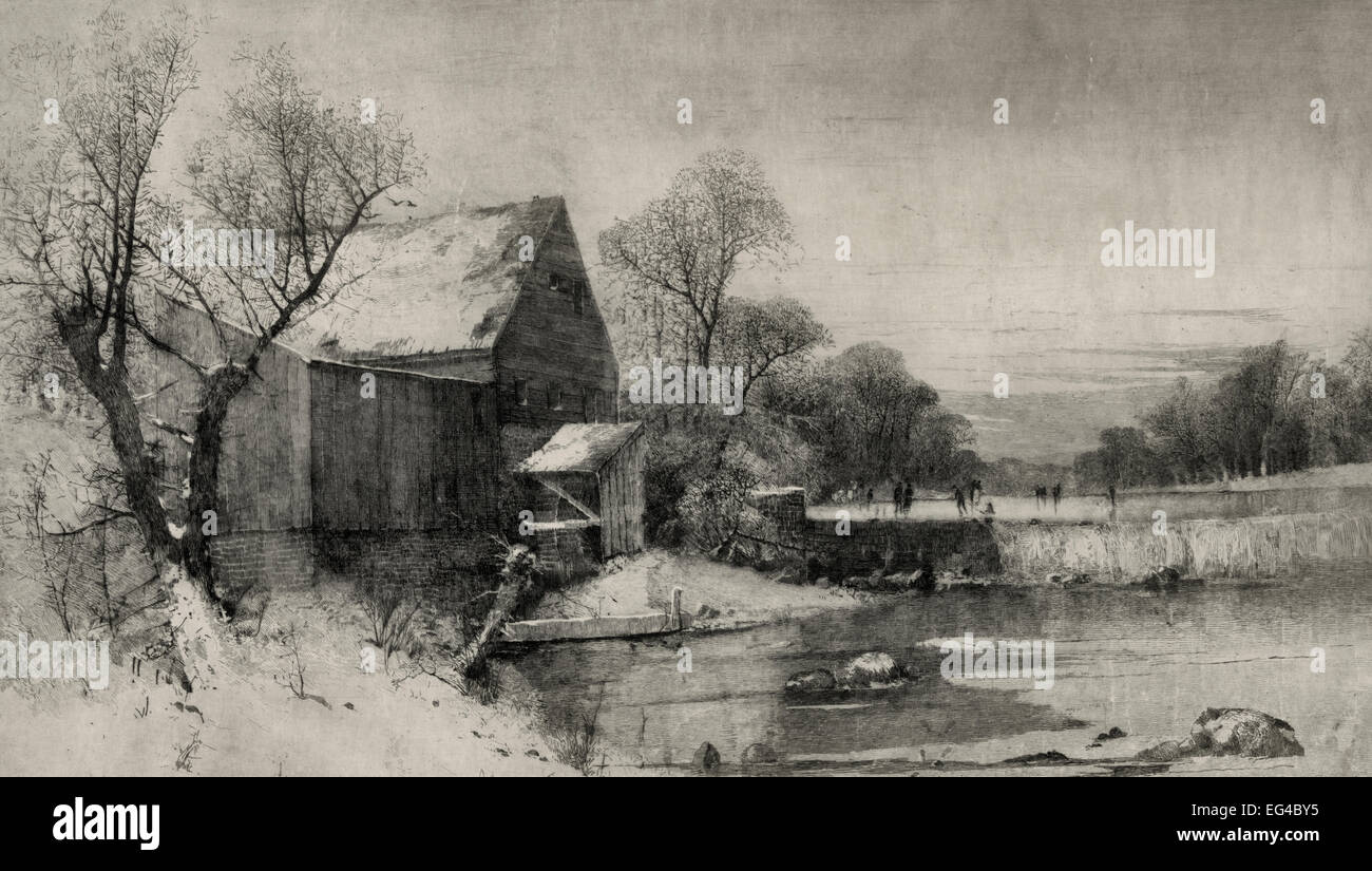 Old barley mill. Wilmington, Delaware, circa 1890 Stock Photo - Alamy