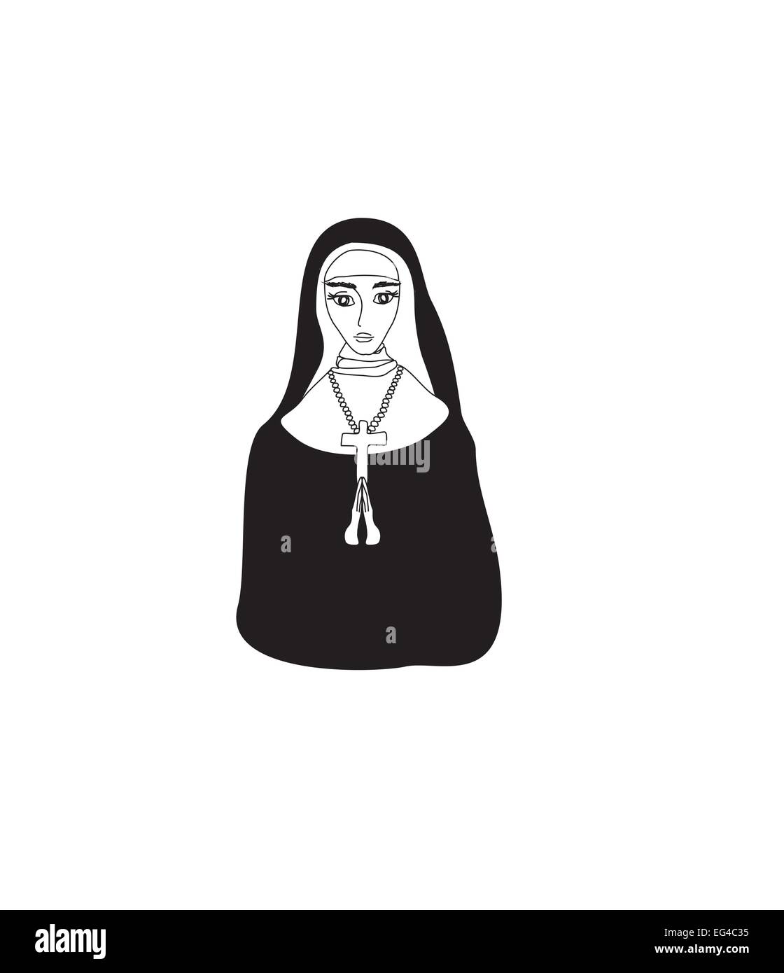 Nun uniform Stock Vector Images - Alamy