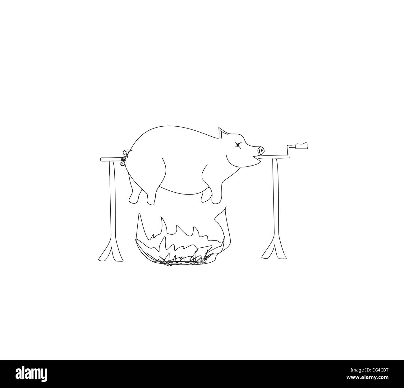 An image of a roasted pig Stock Vector Image & Art - Alamy