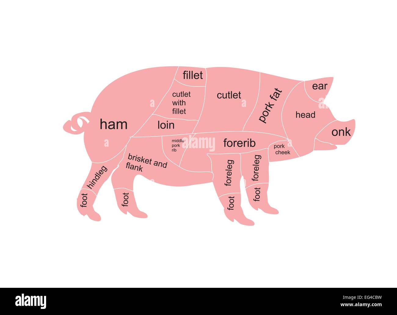 Vector pork chart Stock Vector Image & Art - Alamy