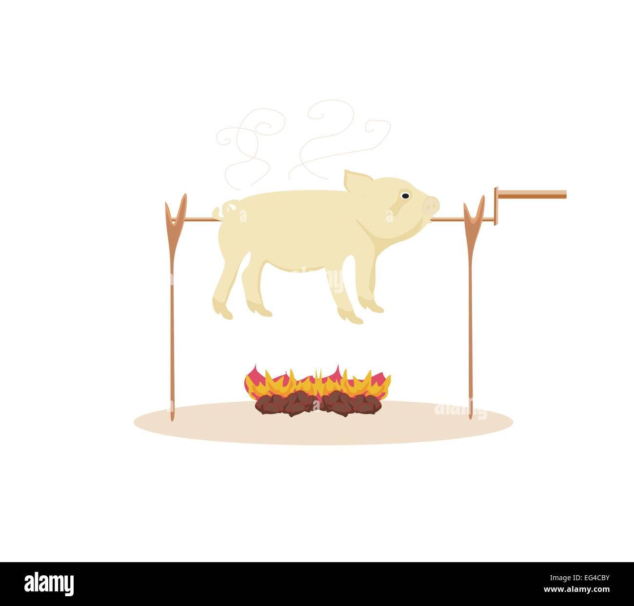 An image of a roasted pig Stock Vector Image & Art - Alamy