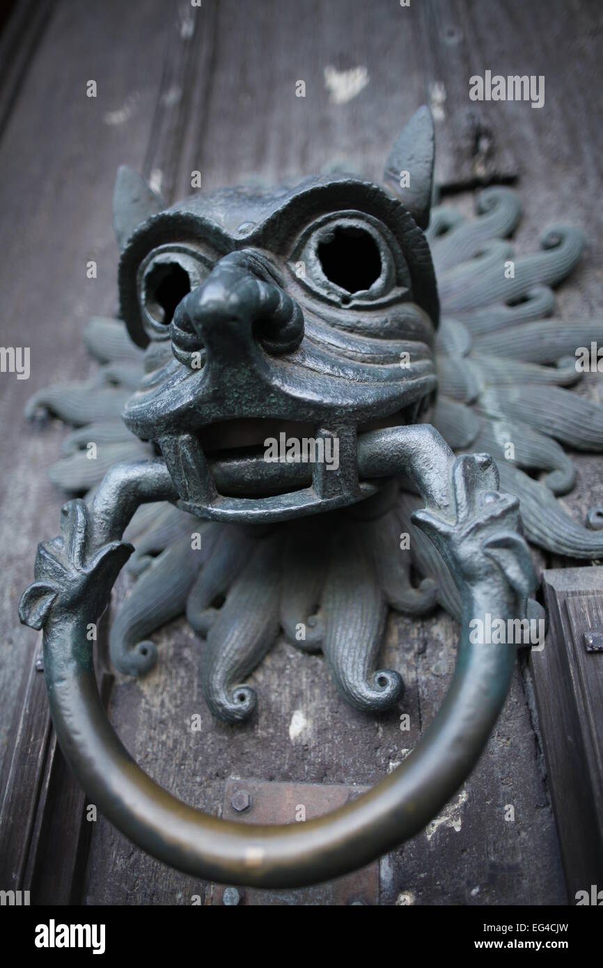 Durham Cathedral Sanctuary Door Knocker High Resolution Stock ...