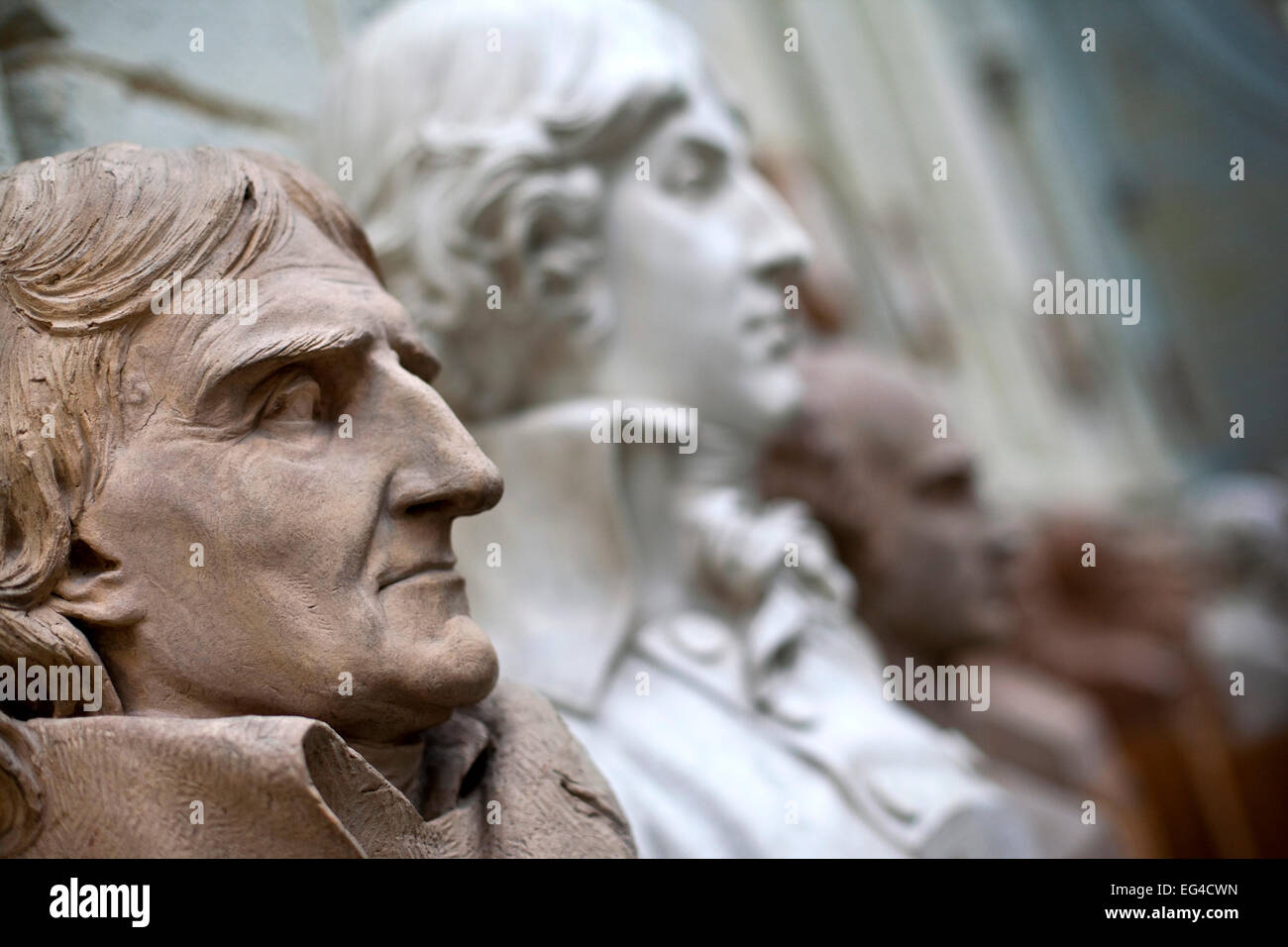 Statues in a French museum Stock Photo - Alamy