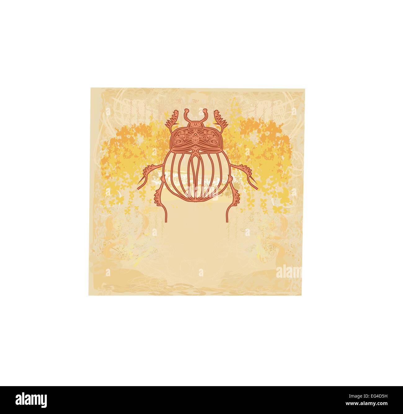 Golden scarab background Stock Vector Images - Alamy