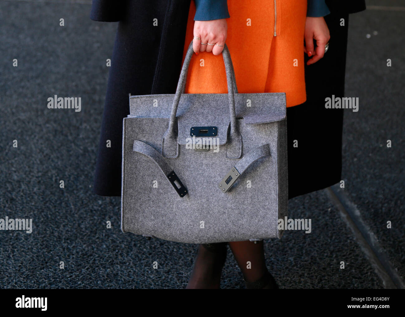 Lizzy Lee arriving at the Mongol runway show in New York City - Feb 13 ...