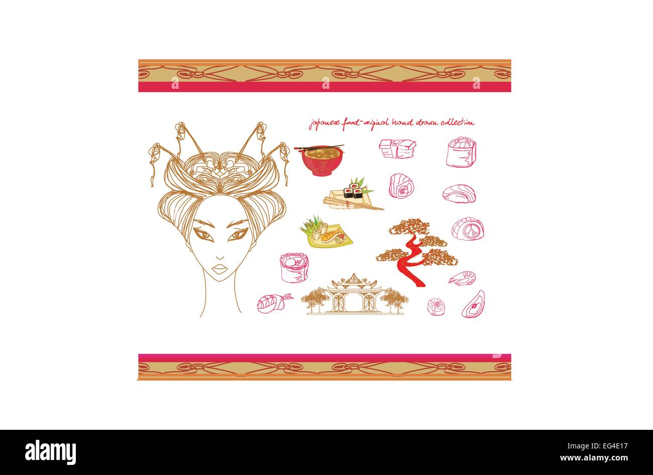 Original japanese food Cut Out Stock Images & Pictures - Alamy