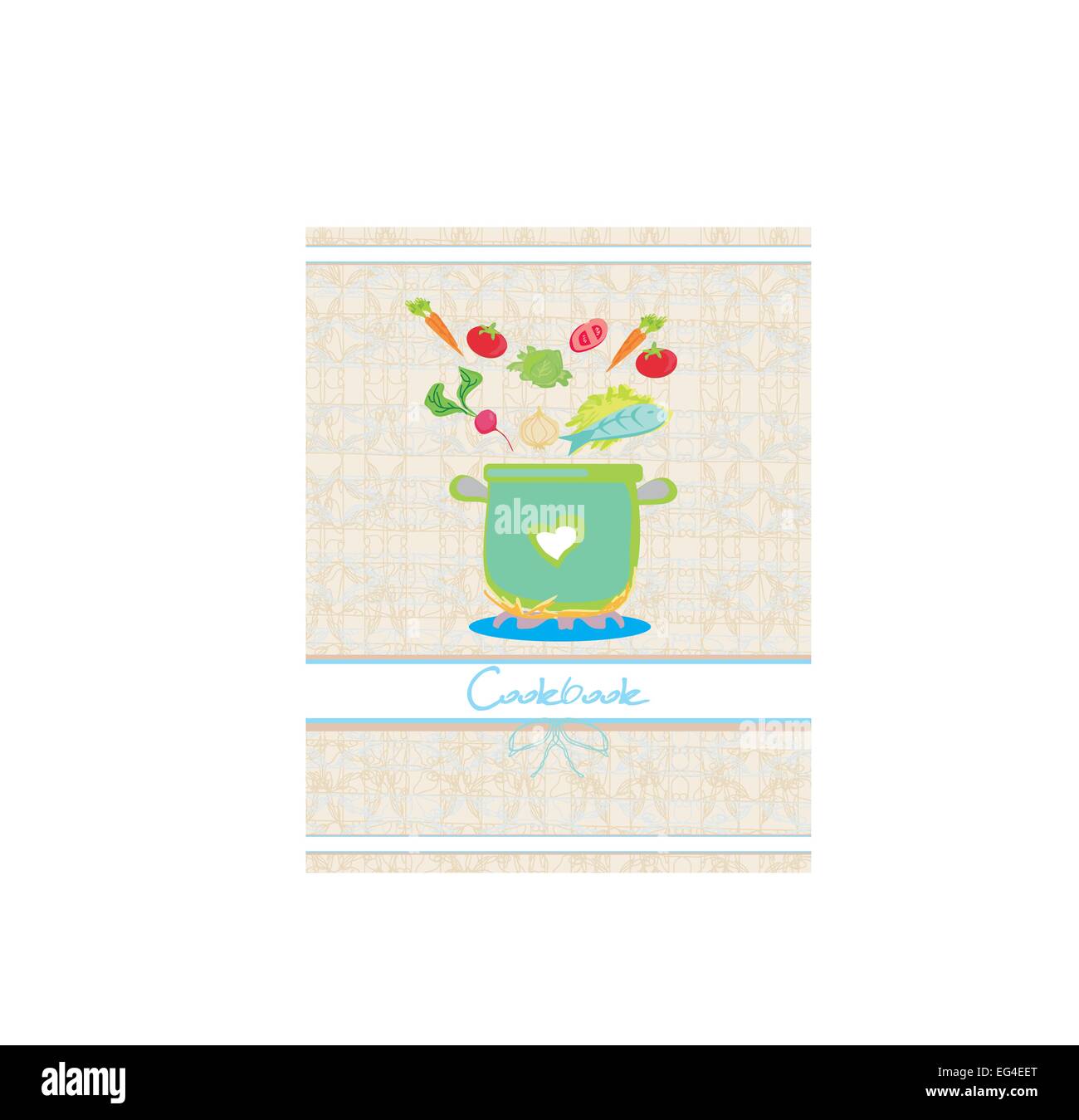 cooking book cover. vector illustration Stock Vector Image & Art - Alamy
