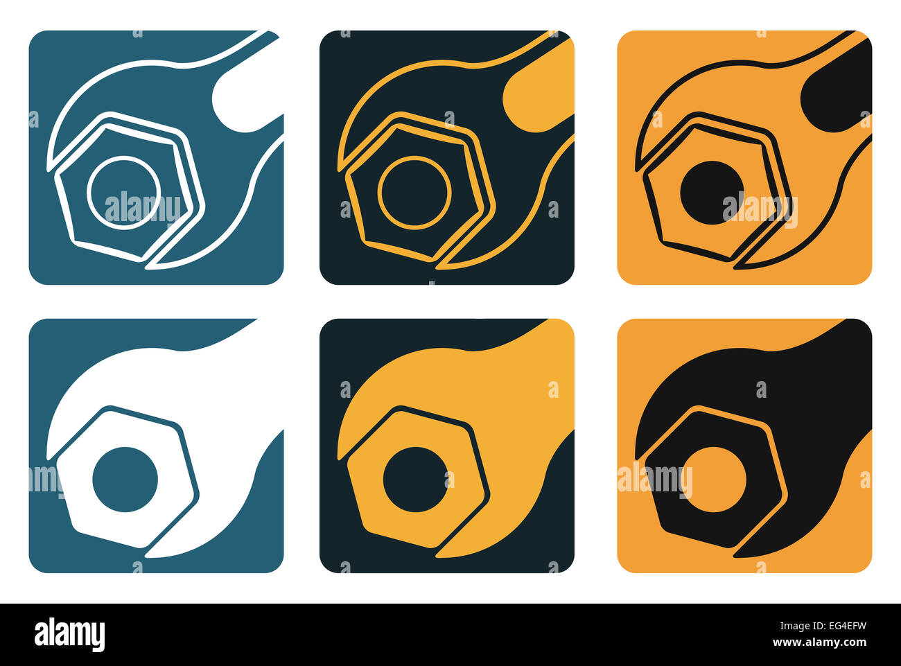 Simple screw art Cut Out Stock Images & Pictures - Alamy