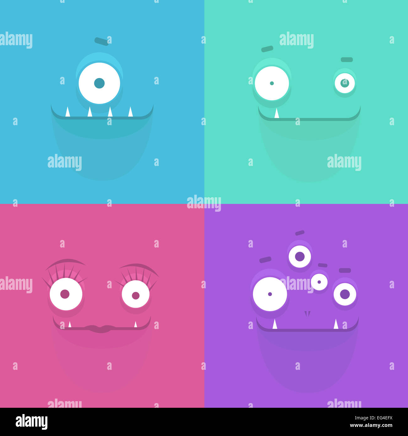 Monster faces hi-res stock photography and images - Alamy