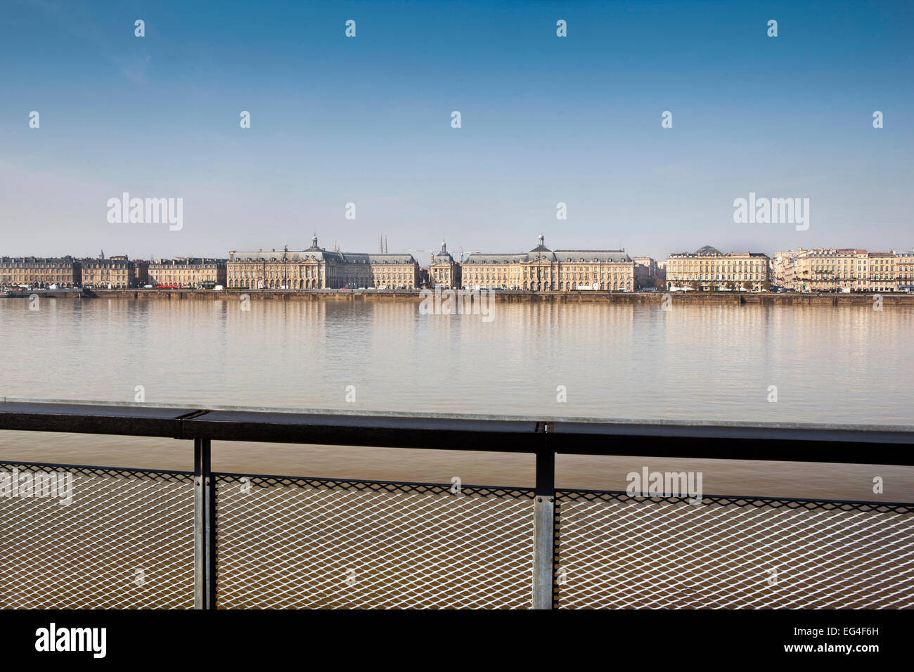 Wooden deck facing Bordeaux Stock Photo - Alamy