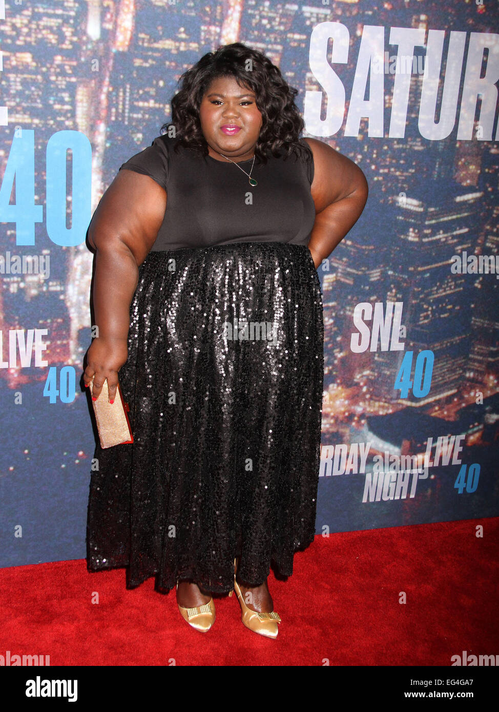 New York, New York, USA. 15th Feb, 2015. Actress GABOUREY SIDIBE ...