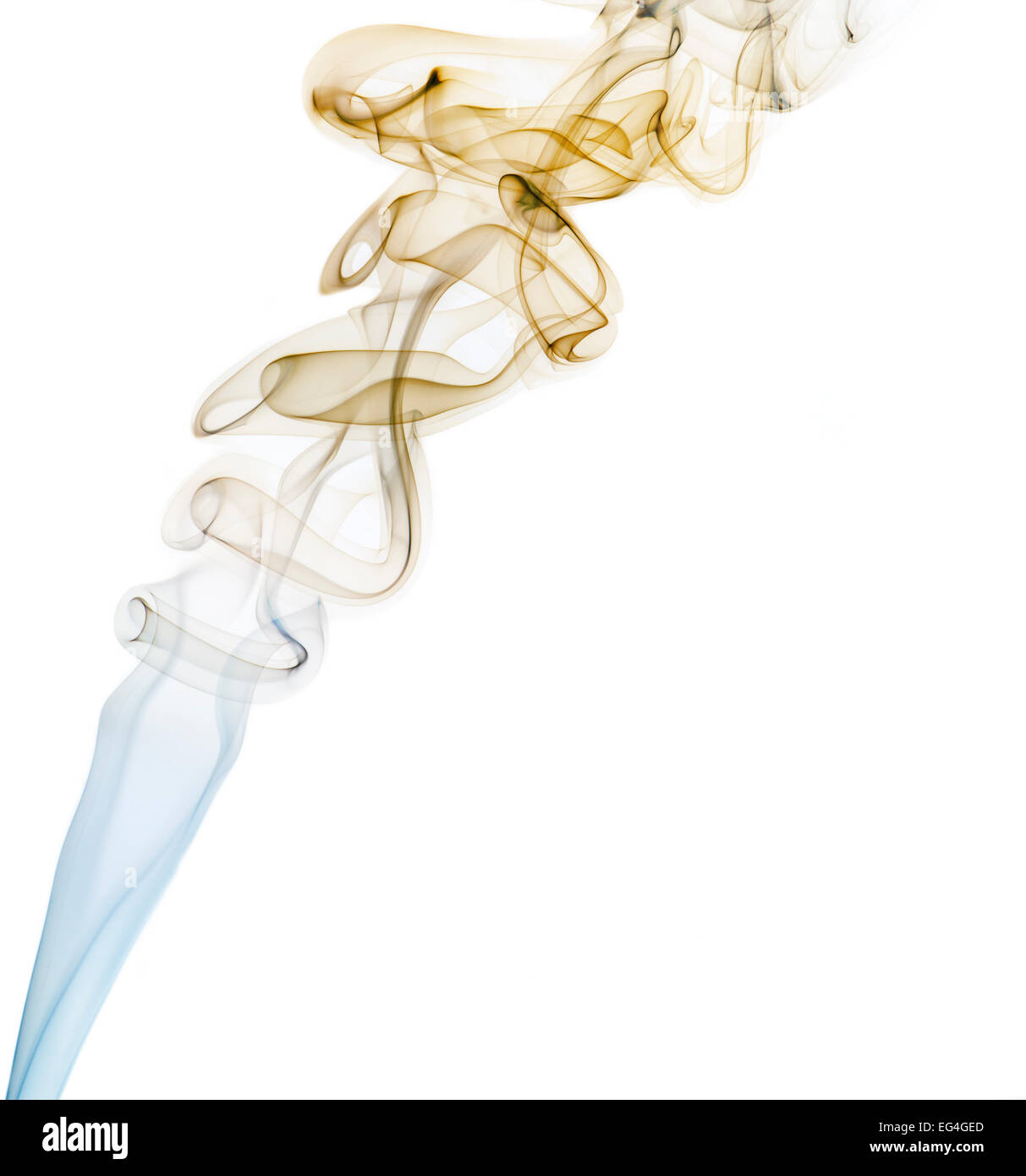 Multicoloured fume of a incense stick Stock Photo - Alamy