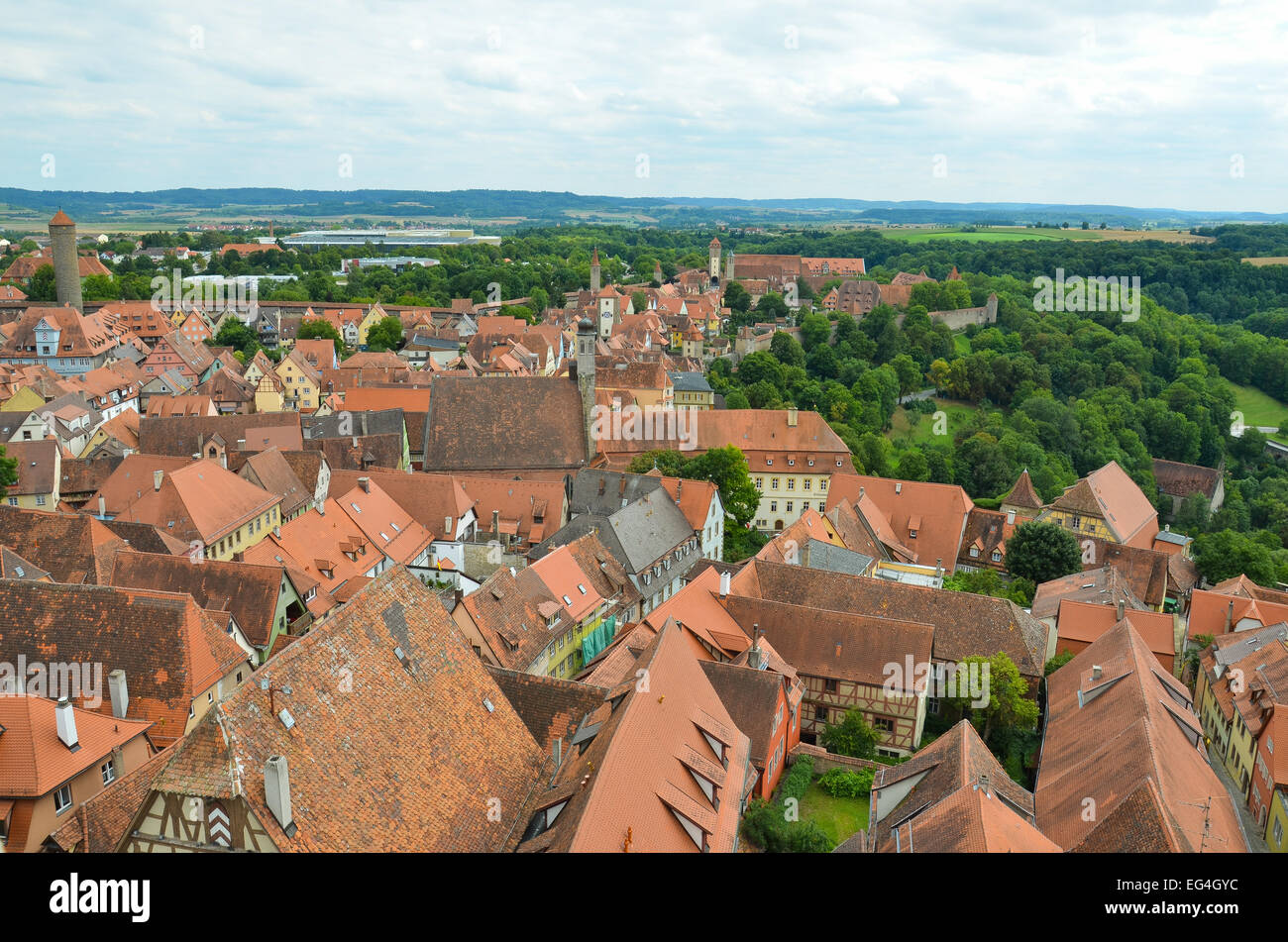 Aerial and panoramic view of the city Stock Photo - Alamy