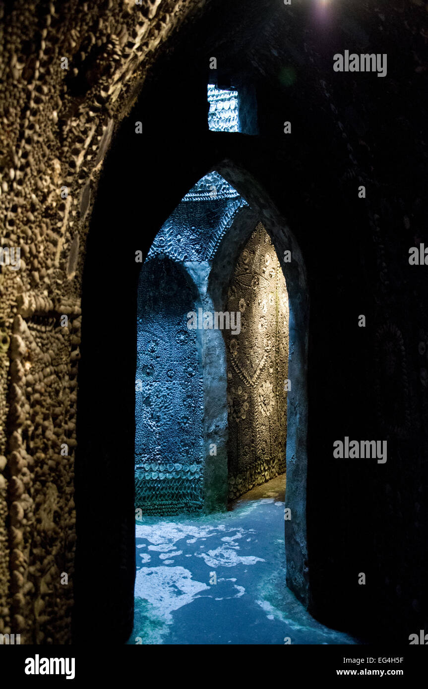 Shell designs in the Shell Grotto, Margate, England Stock Photo - Alamy