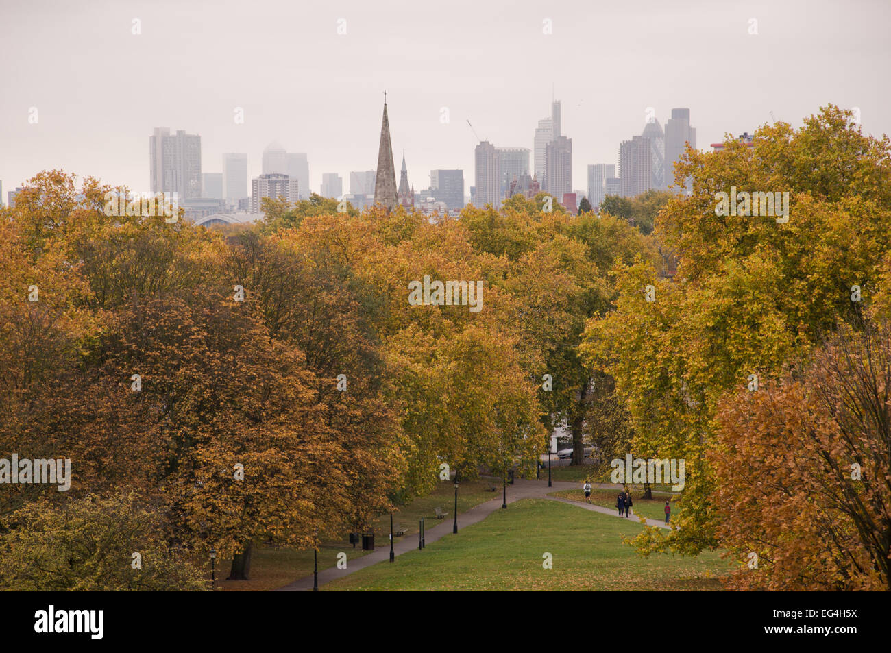 Autumn (fall) in Primrose Hill Park, London, England Stock Photo - Alamy