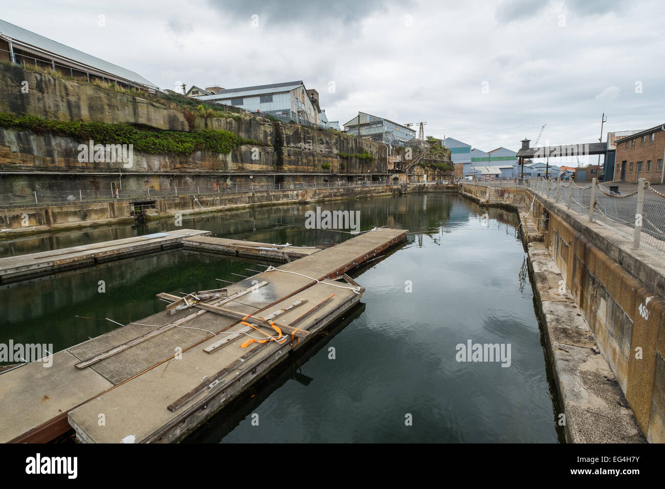 Disused and abandoned ship yard Stock Photo - Alamy