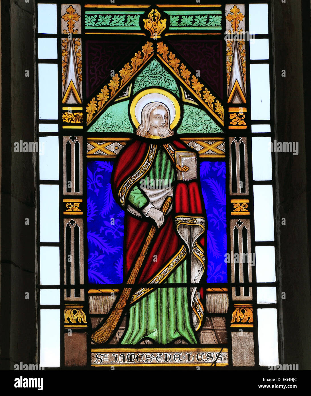 St. James the Less, stained glass window by Joseph Grant of Costessey ...