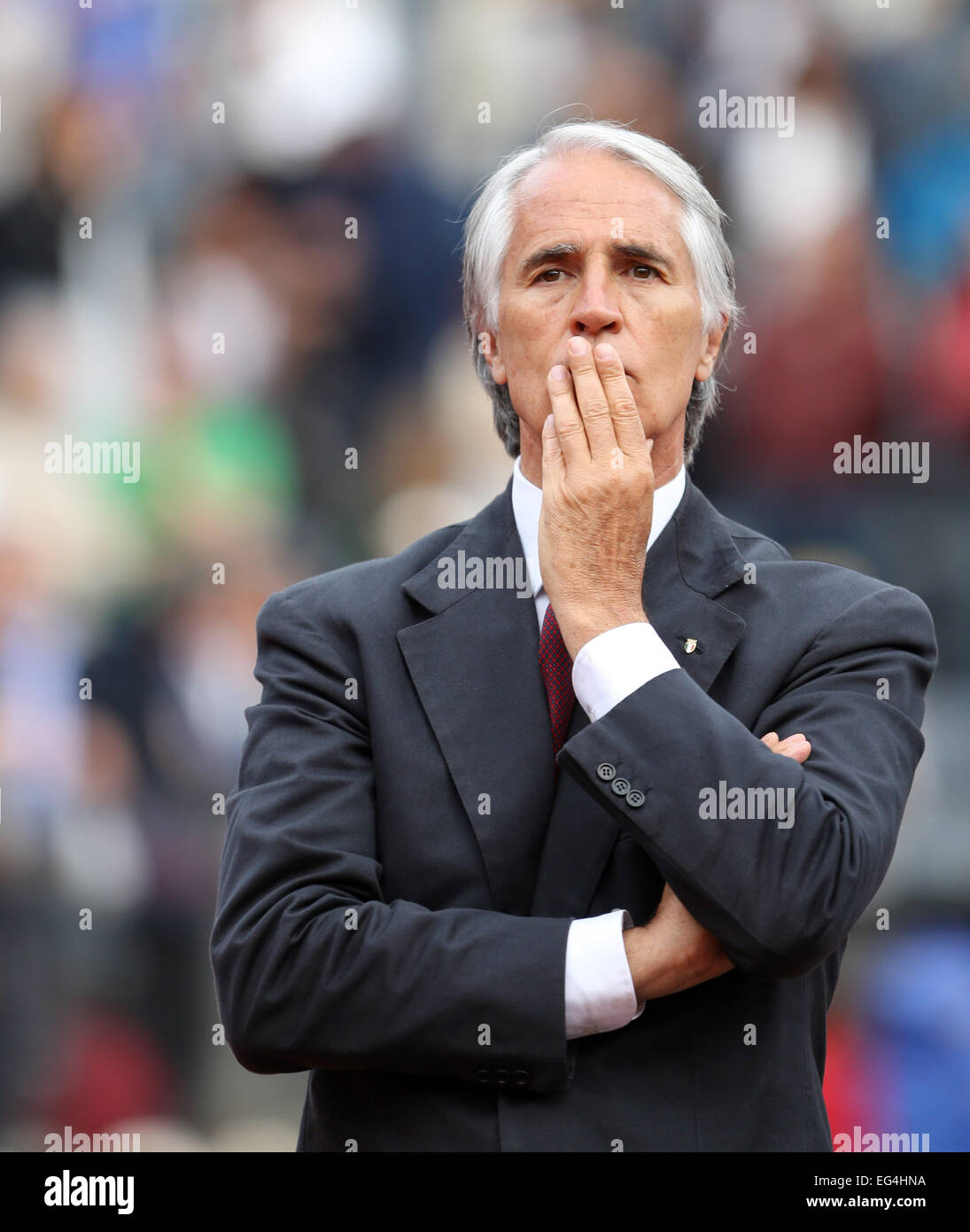 ITALY, Rome : CONI President Giovanni Malago' waiting the podium after ...