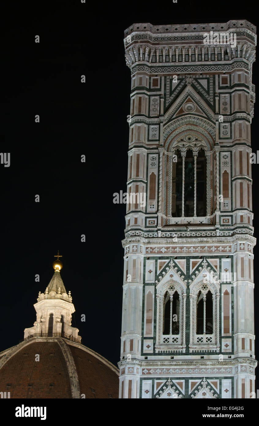 Florence giotto bell tower detail hi-res stock photography and images ...