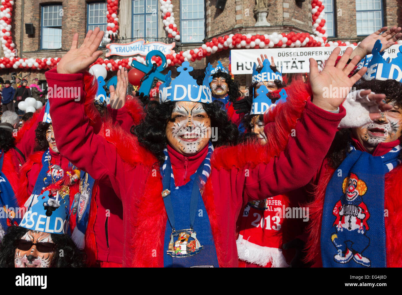Düsseldorf, Germany. 16 February 2015. The traditional Shrove Monday ...