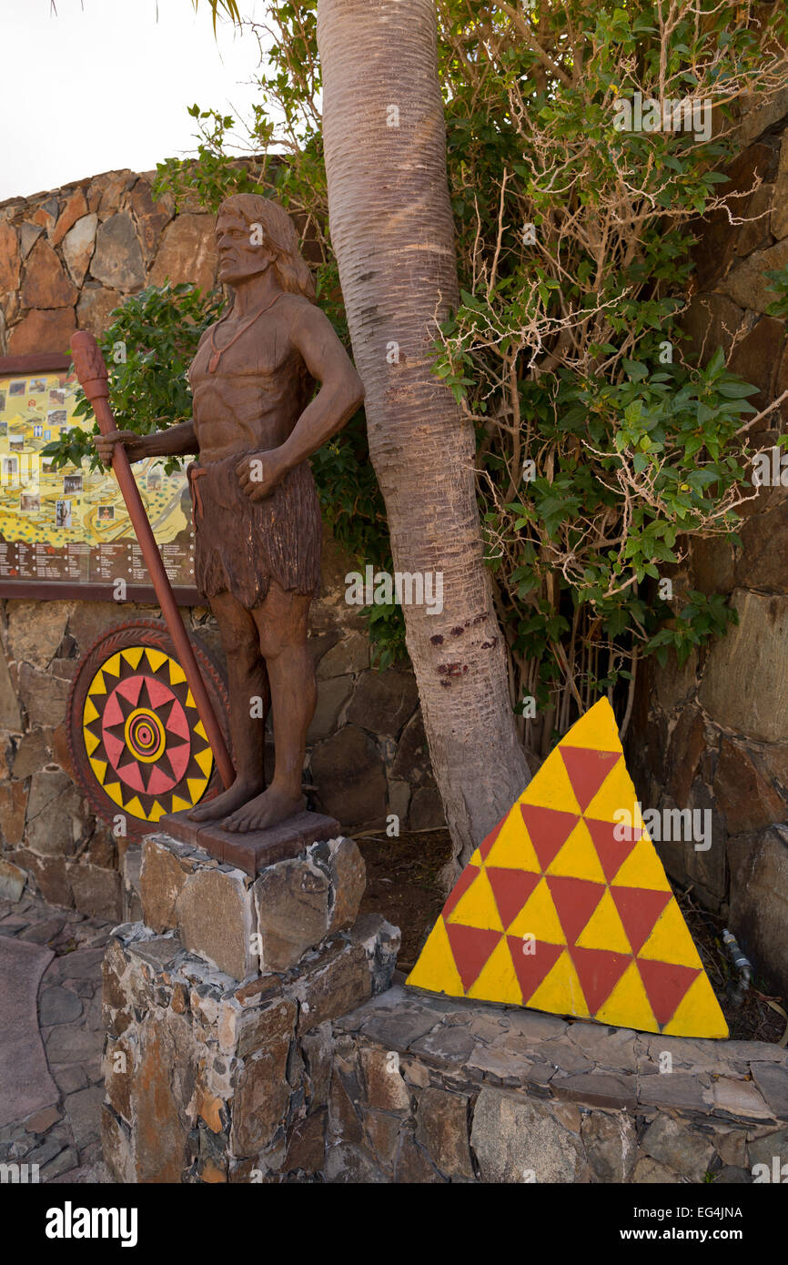 Gran Canaria - Entrance of the Mundo Aborigen archeological park ...