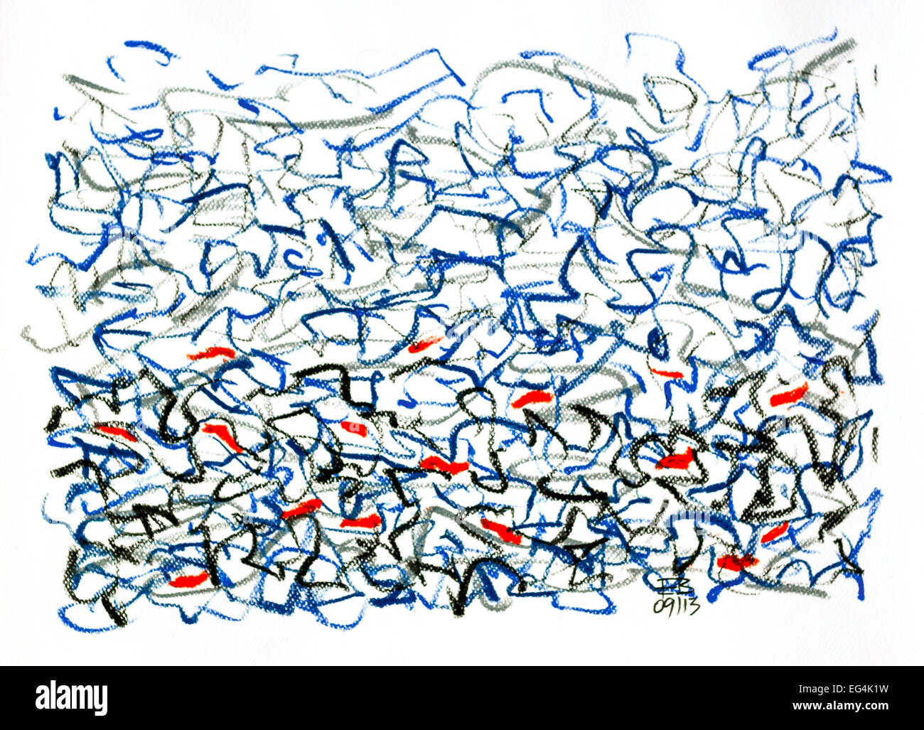 Pastel crayon drawing “Fish in River” by Ed Buziak - France Stock Photo ...