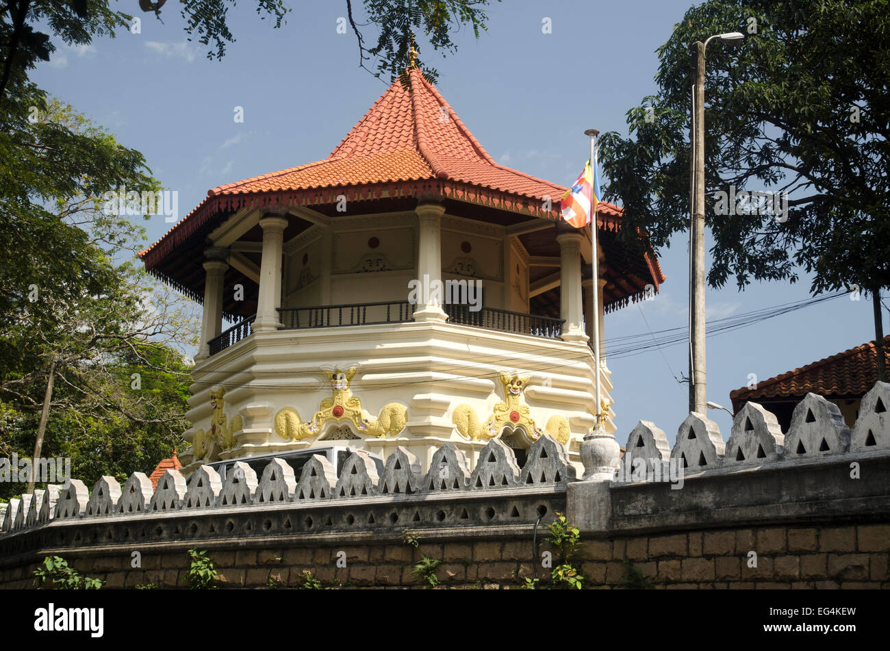 Detail of a temple in Kandy, Sri Lanka Stock Photo - Alamy