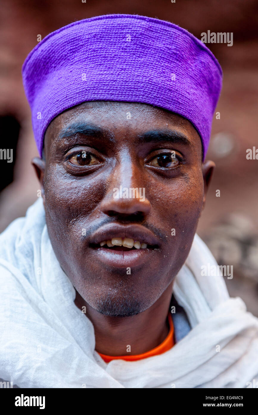 Christian Pilgrim, Biete Giyorgis (Church of Saint George), Lalibela ...