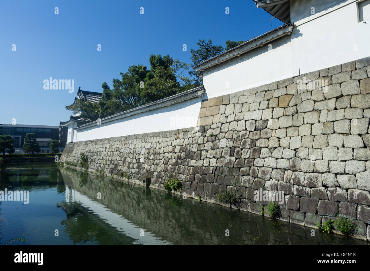 Outer moat of Nijo Castle in Kyoto, Japan Stock Photo - Alamy
